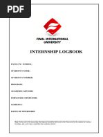 Internship Log Book | PDF