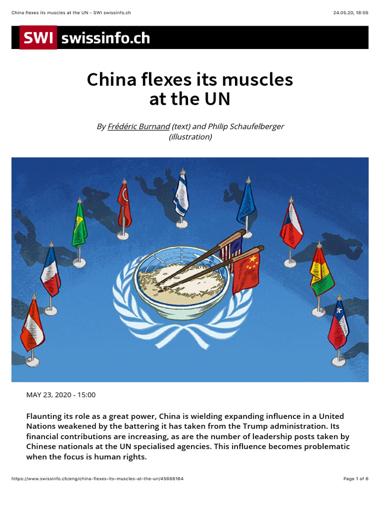 China's Growing Influence at the UN | PDF | China | World Politics