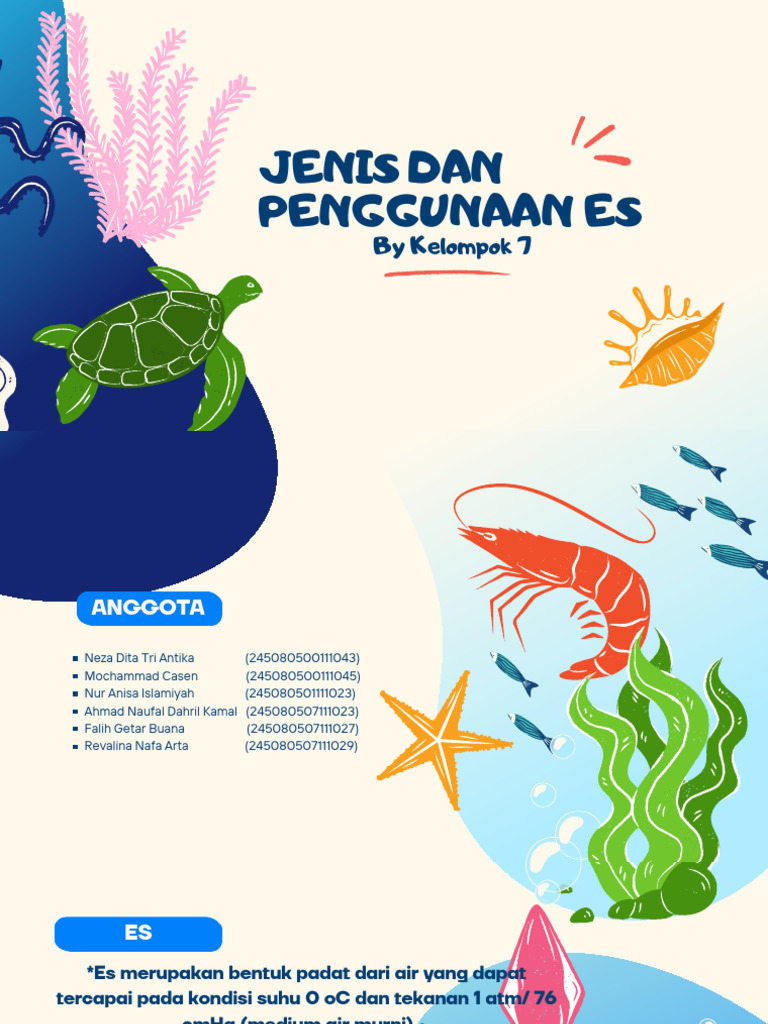 Jenis Dan Penggunaan Es | PDF