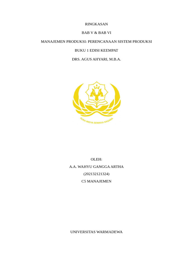 Ringkasan Bab 5 Dan 6 | PDF