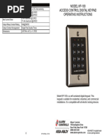 Ats1125 B Keypad and Touchscreen Manual | PDF | Backlight | Switch
