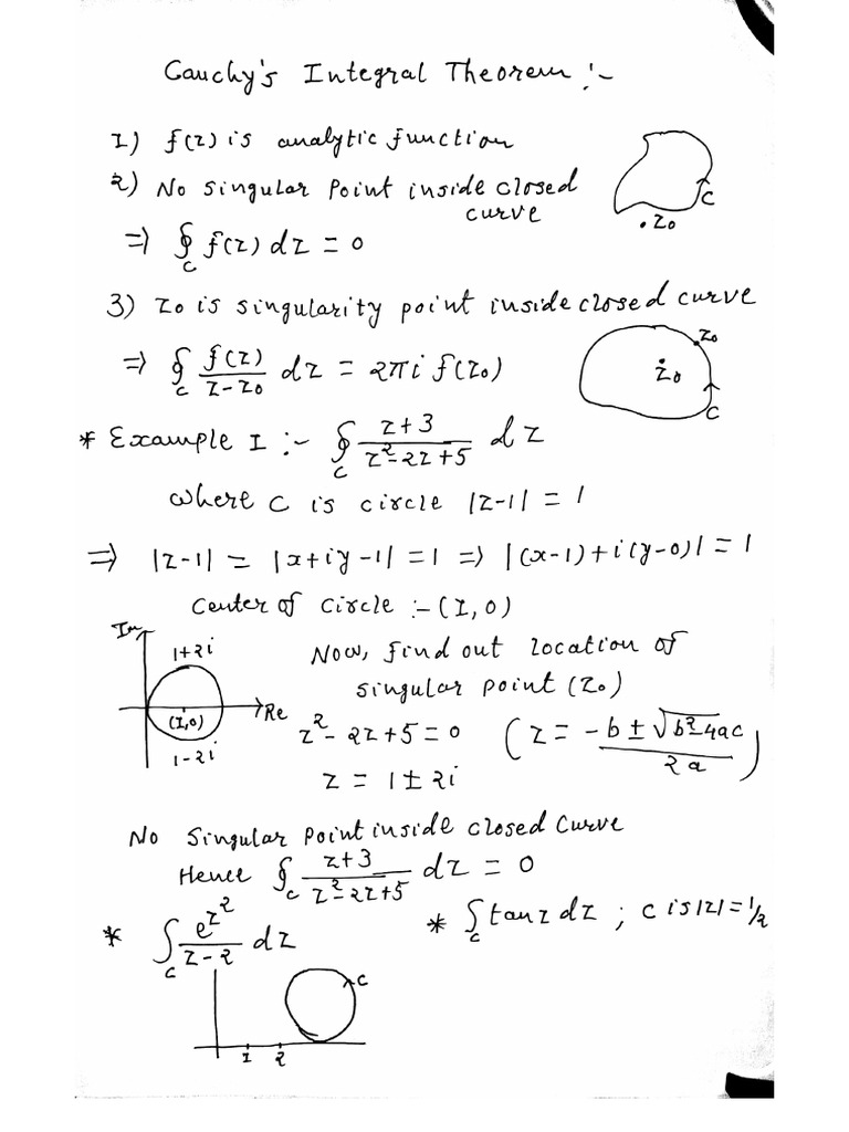 Cauchy's Integration | PDF