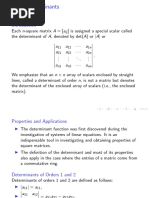 Determinants of Non-Square Matrices | PDF | Determinant | Matrix ...