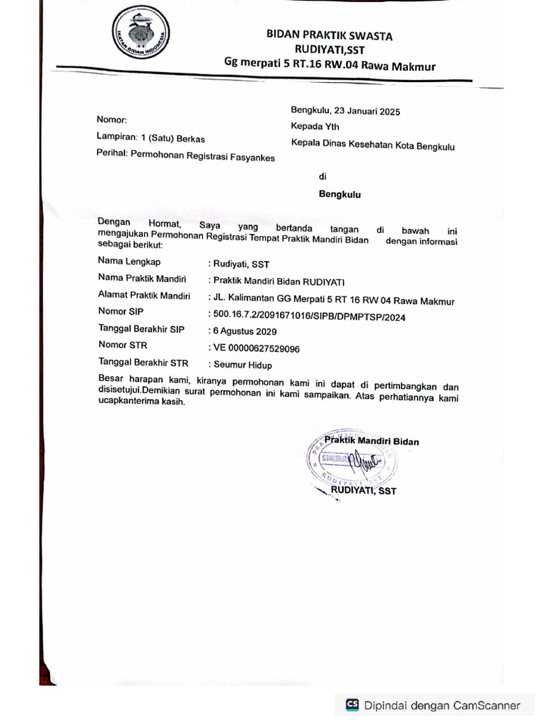 Permohonan Reg Fasyankes | PDF