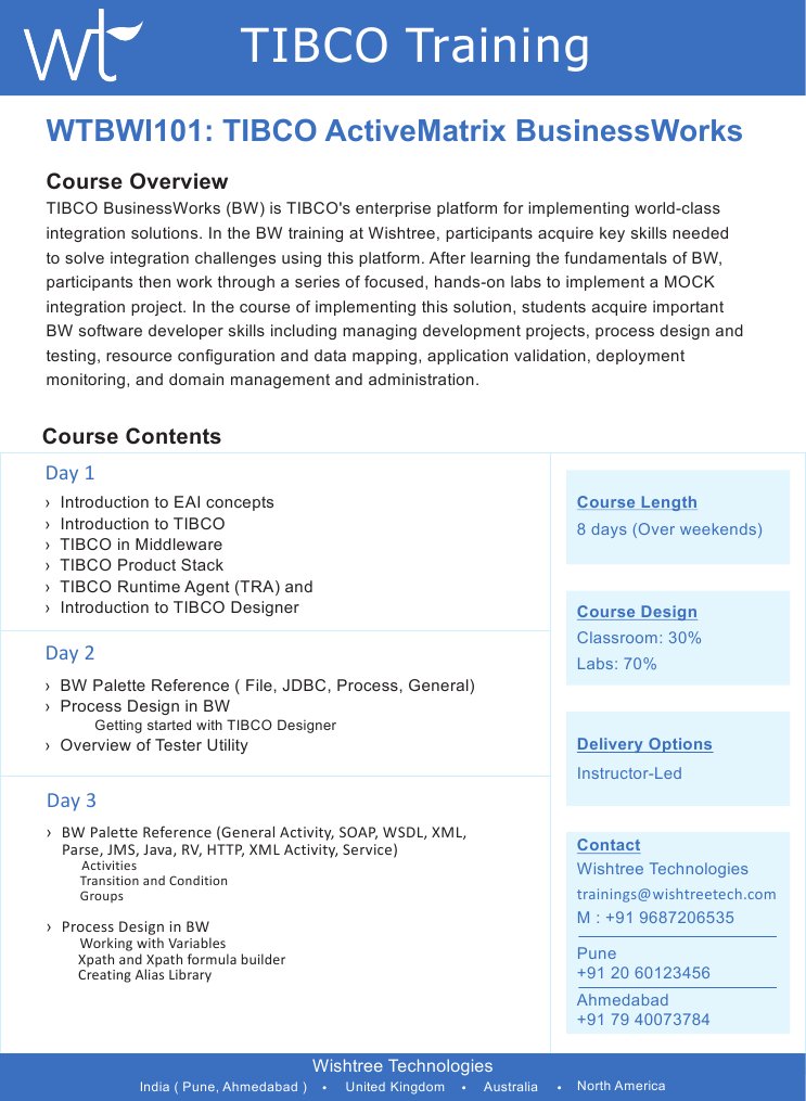 TIBCO BusinessWorks Training Overview | PDF