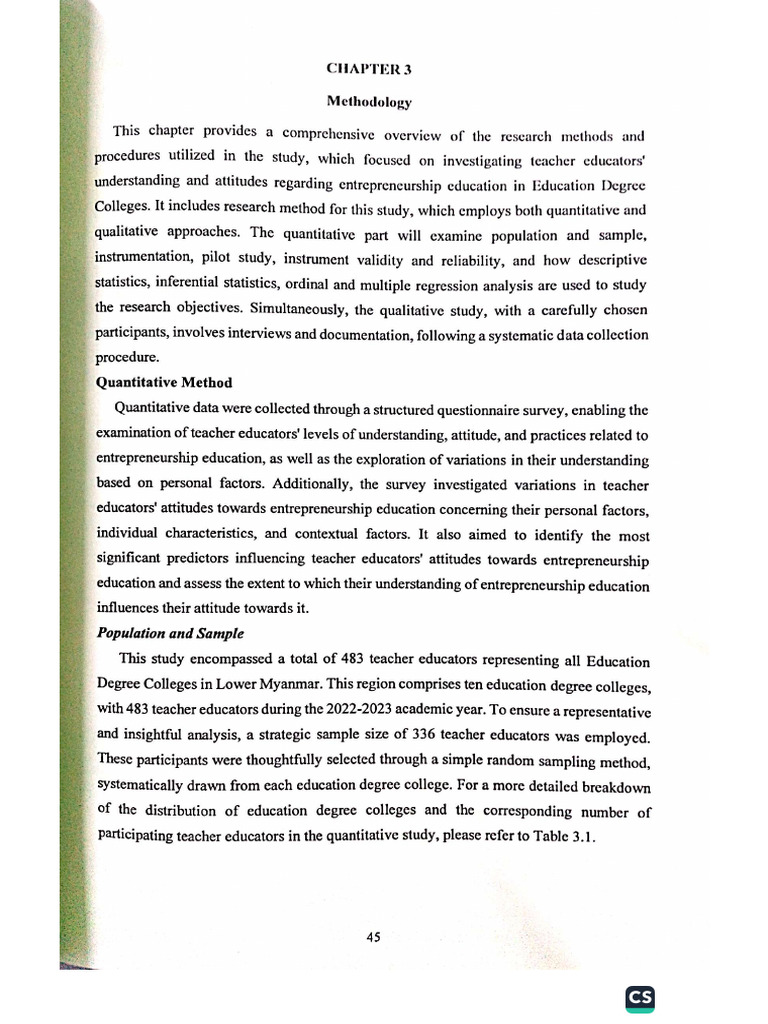 Chapter 3 Class | PDF