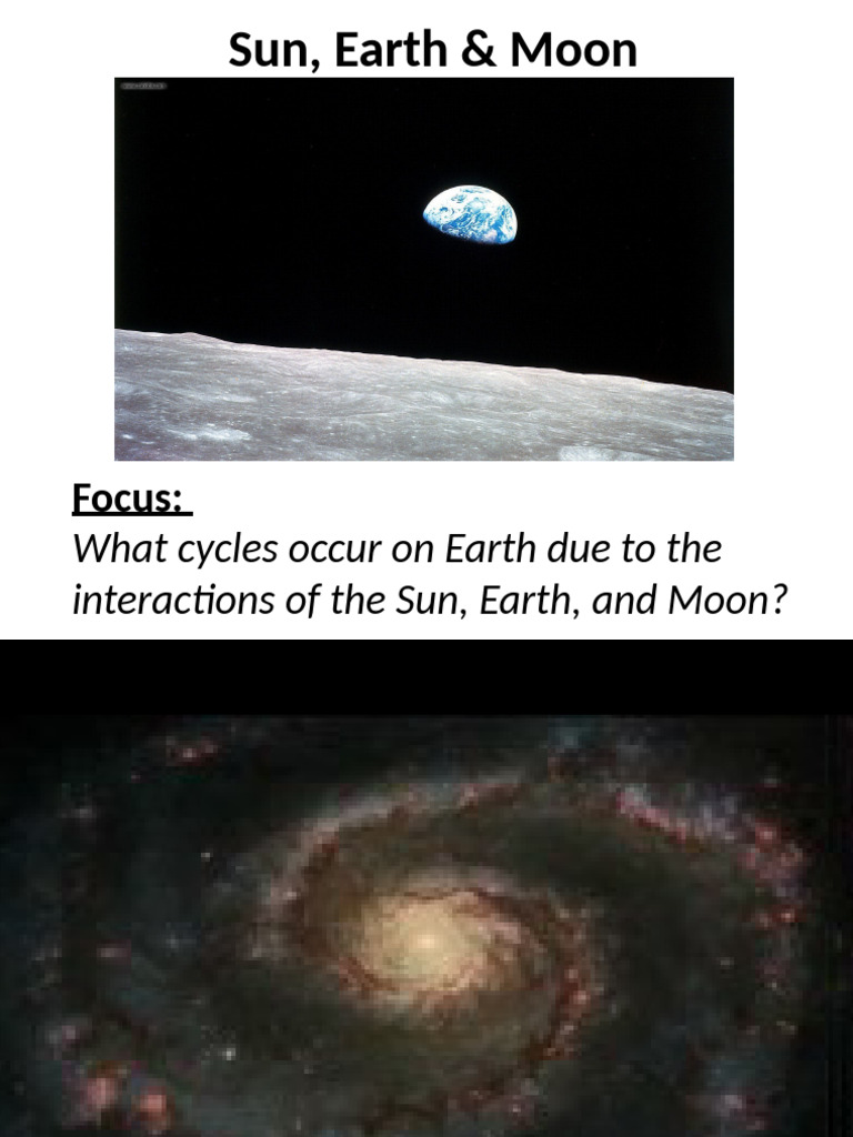 Earth Moon and Sun Unit Notes | PDF | Moon | Tide