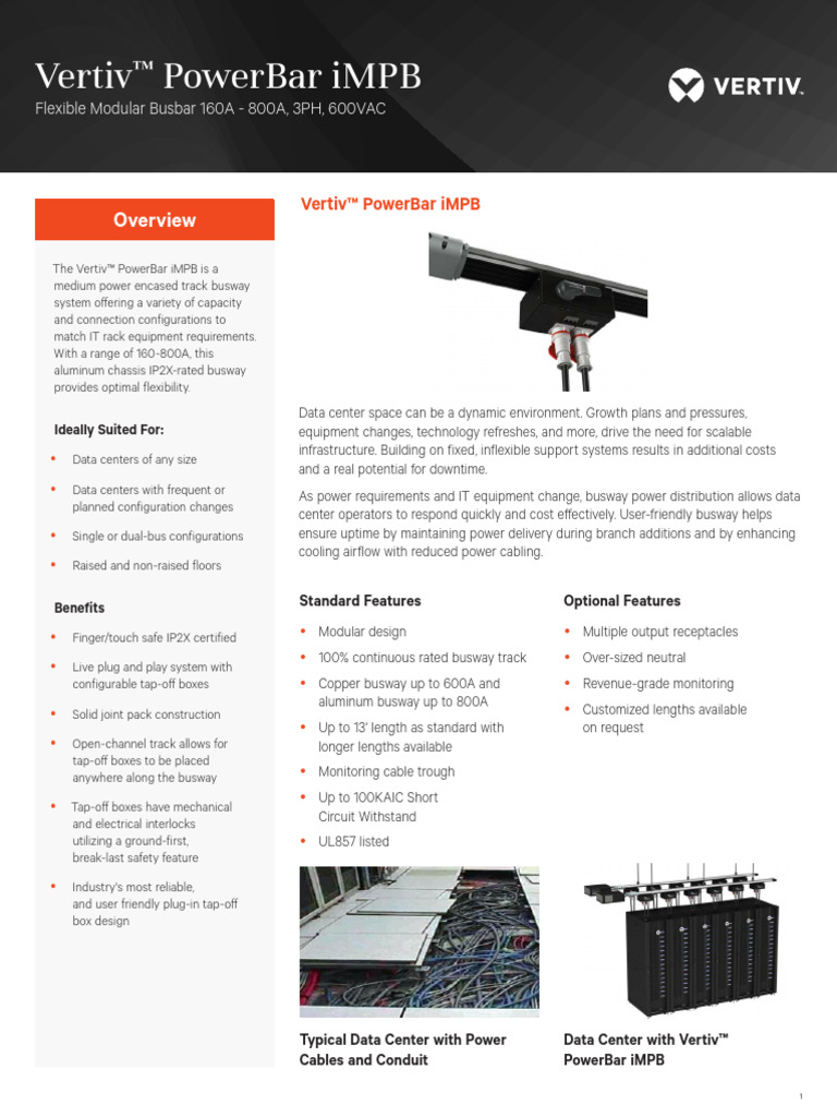 Vertiv Powerbar Impb Ds en Na SL 70397 Web | PDF | Data Center ...