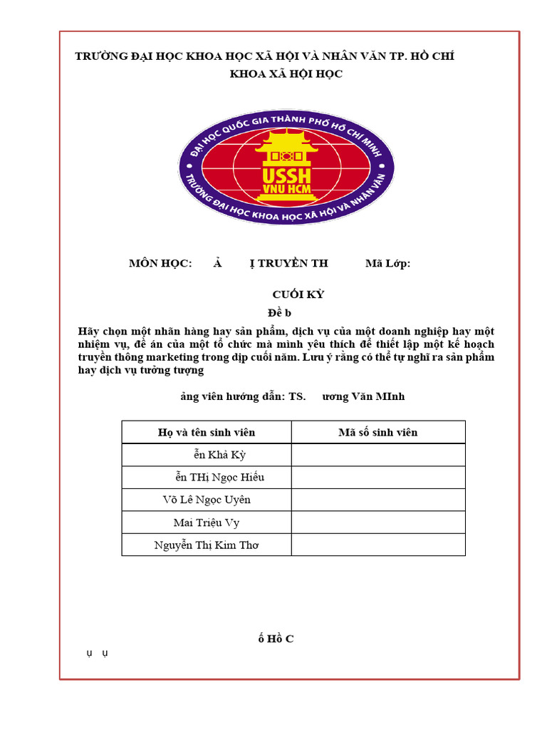 Cuối kỳ QTTT | PDF