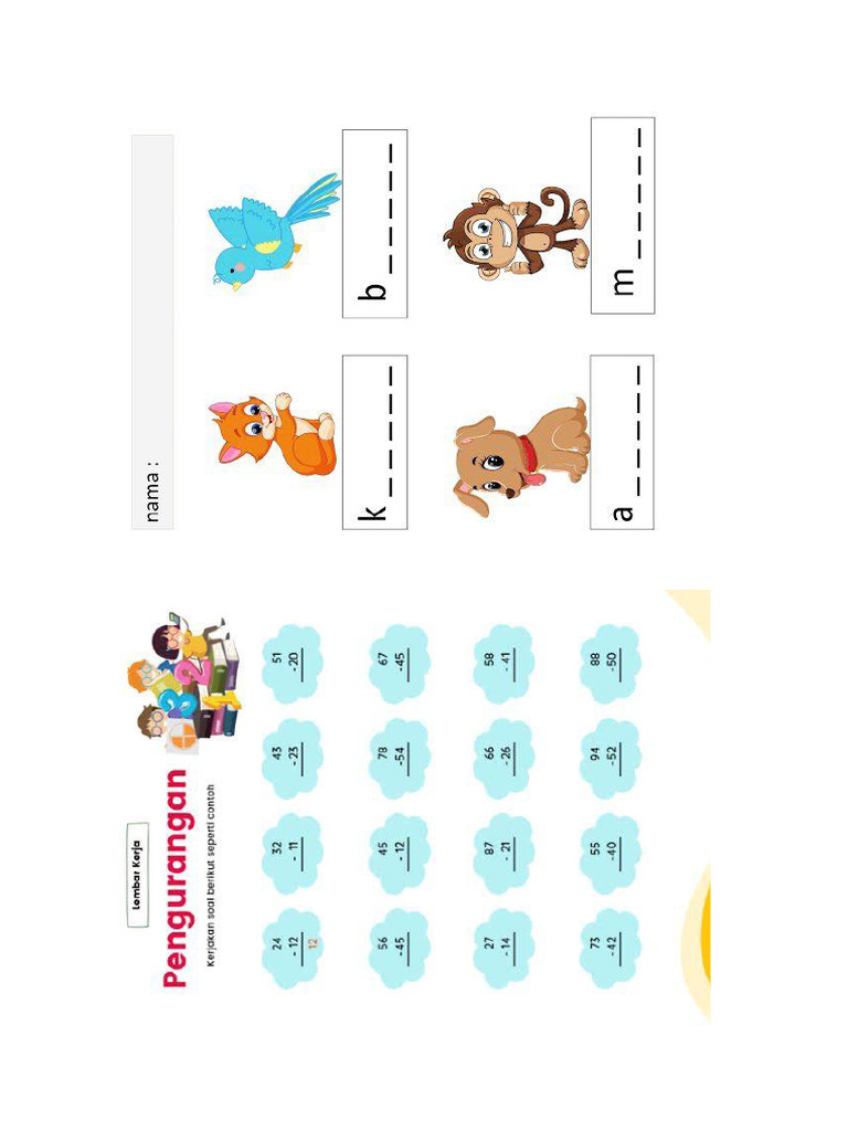 Worksheet Calistung 2 | PDF