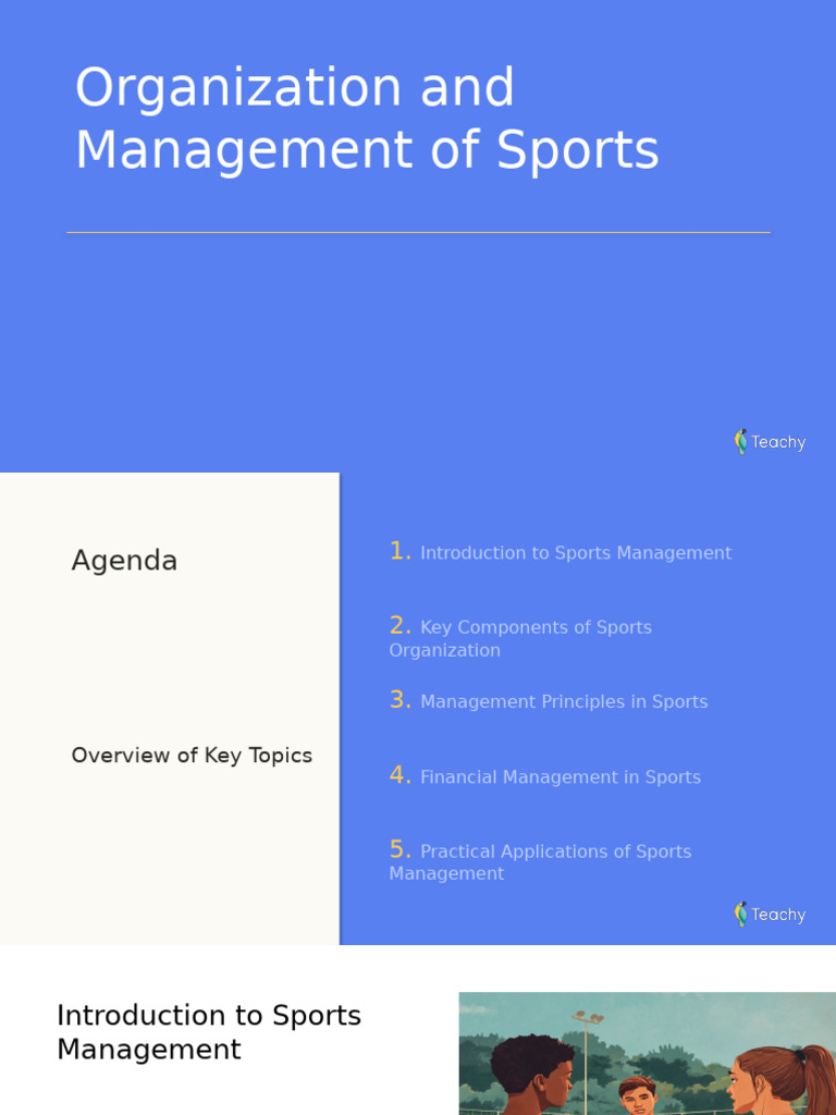 Sports Management: Key Concepts & Practices | PDF | Budget | Leadership