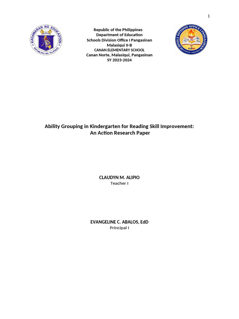 ABILITY GROUPING AR | PDF | Teachers | Cognitive Science