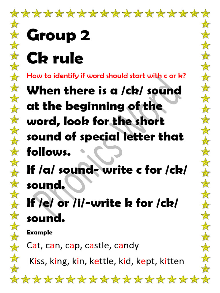 CK Rule 1 | PDF