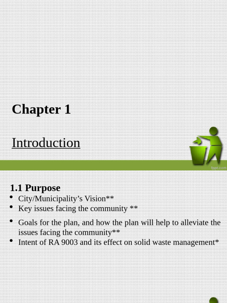 City Solid Waste Management Plan | PDF | Waste Management | Waste