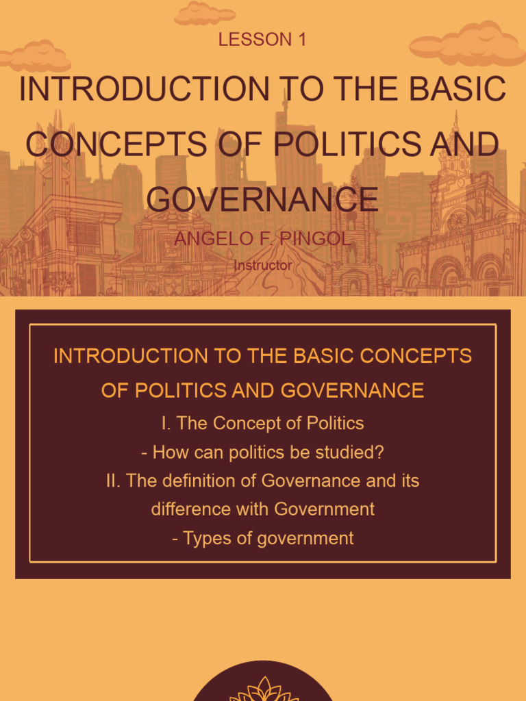 Introduction To The Basic Concepts of Politics and Governance | PDF ...