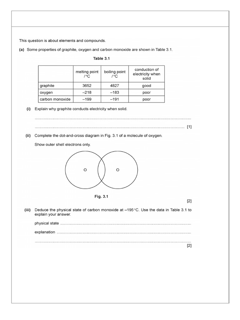 Review Test - Year 10 - IGCSE - First 7 Topics | PDF