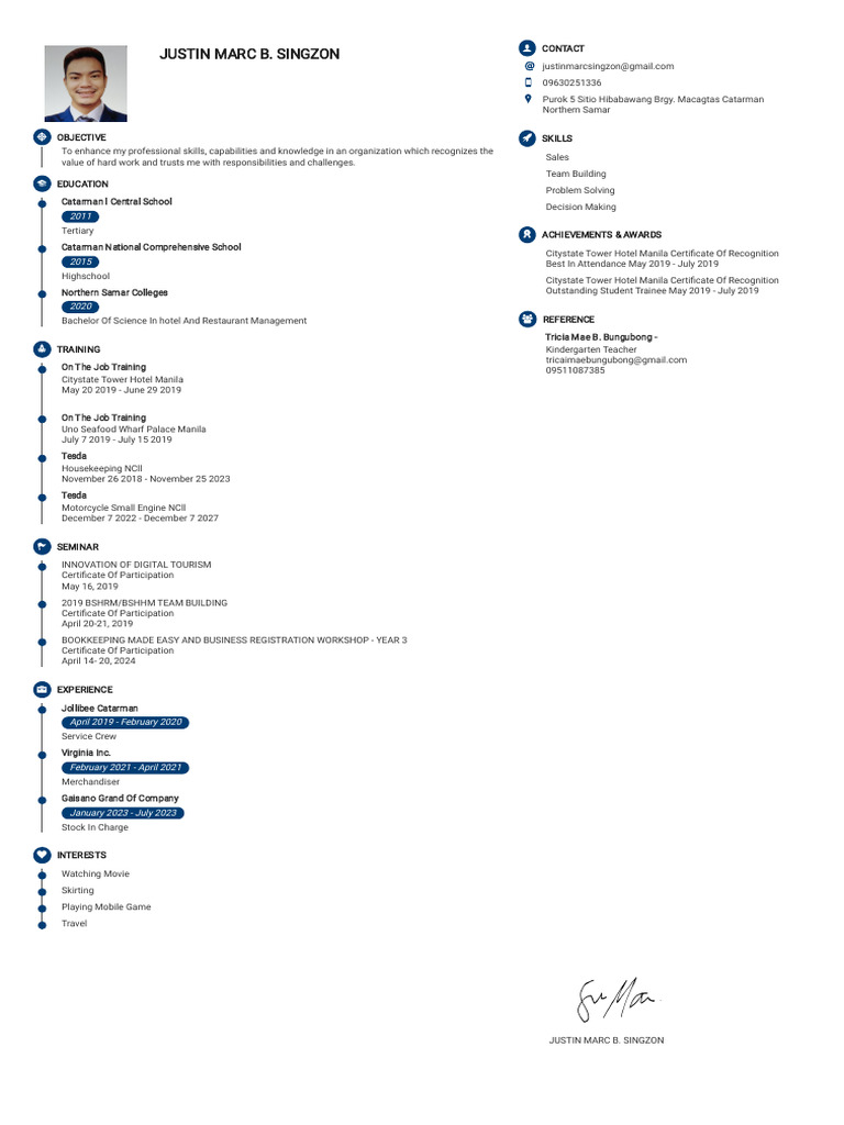 Jm-resume | PDF | Learning | Educational Stages