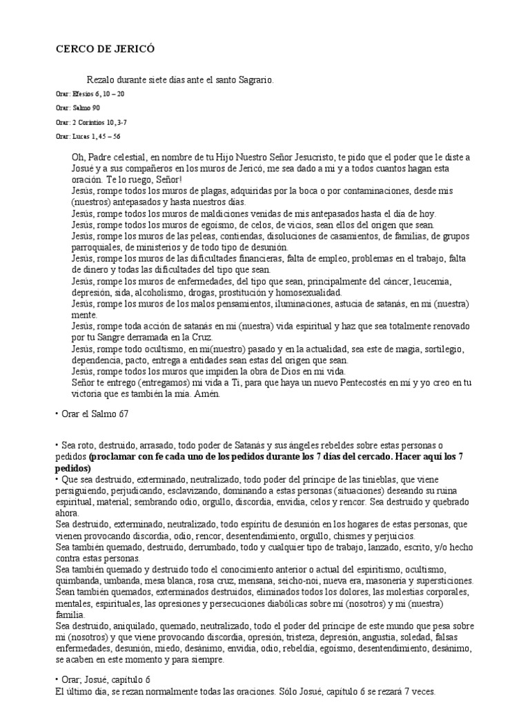 Cerco de Jericó | PDF | Arca de la Alianza | Oración