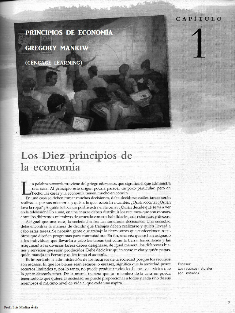 Los 10 Principios de La Economía (Mankiw) | PDF