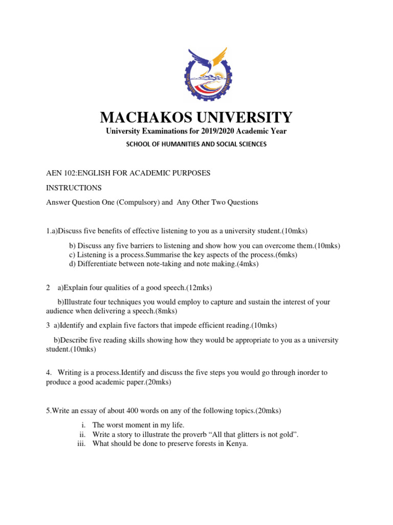 Aen 102english For Academic Purposes | PDF