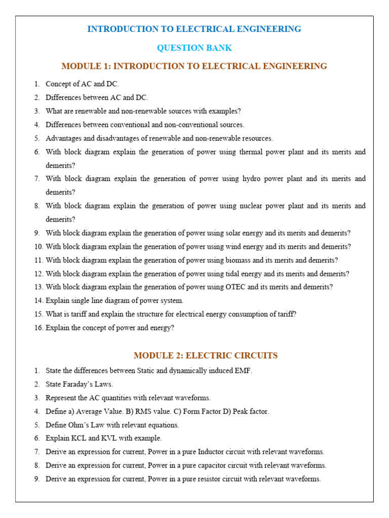 IEE QB | PDF | Transformer | Electric Motor