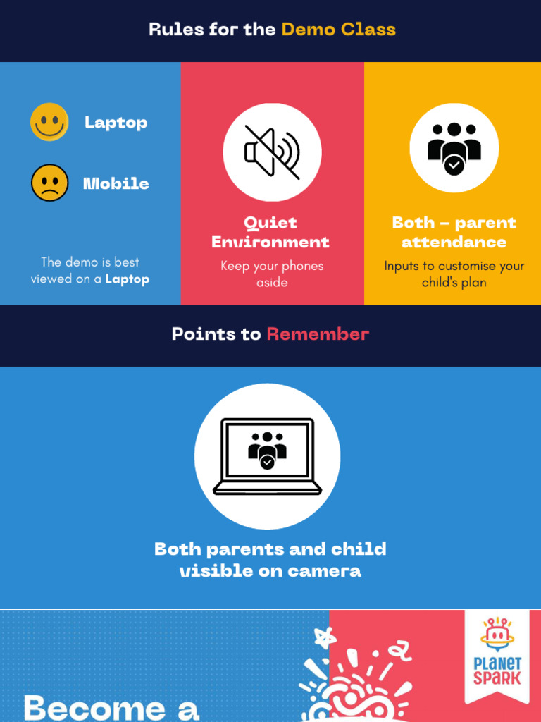 Demo Class Guidelines for Parents & Kids | PDF | Mentorship | Learning