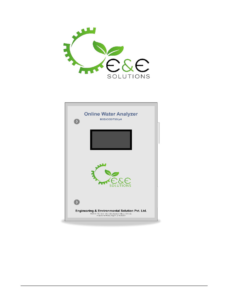 E&E - Water Analyzer (OCEMS) - MANUAL ENE 01 | PDF