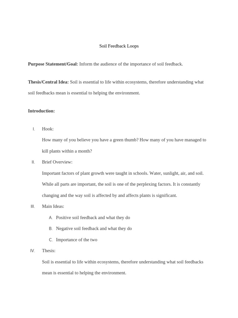 Soil Feedback Loops | PDF | Soil | Ecosystem