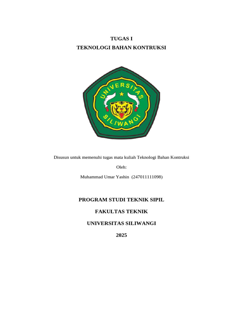 Teknologi Bahan Kontruksi | PDF