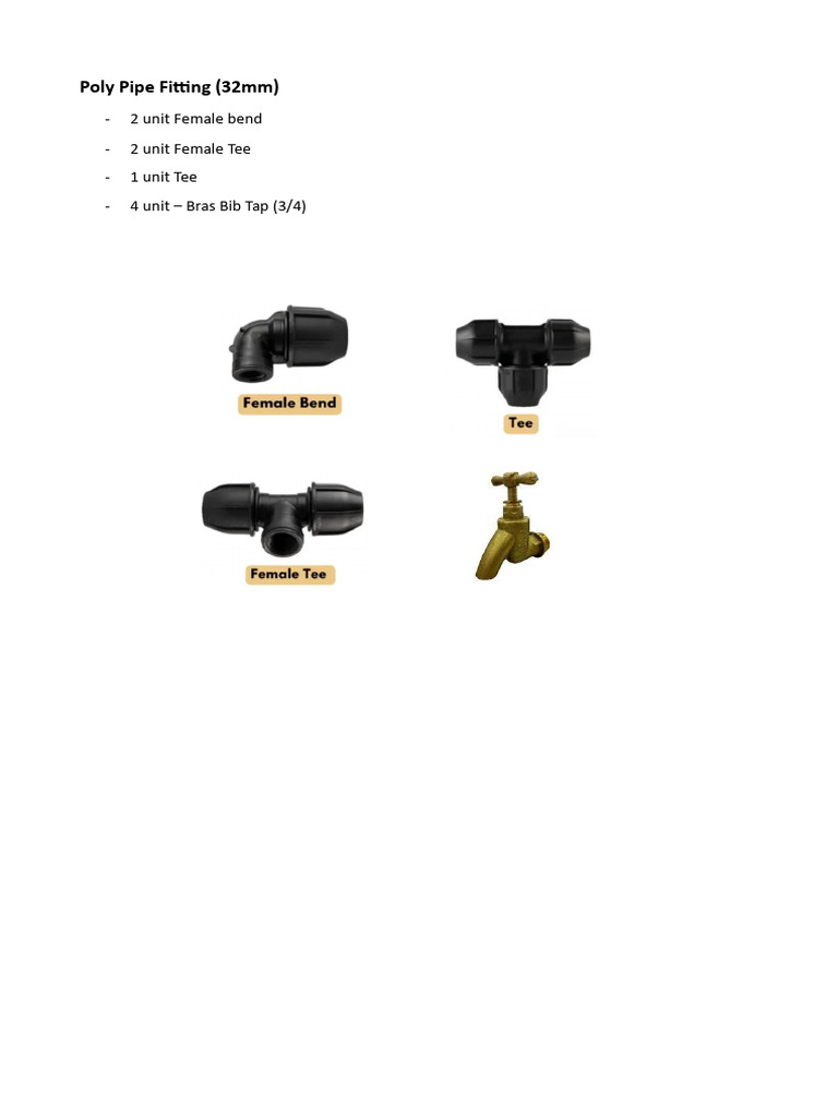 Poly Pipe Fitting | PDF