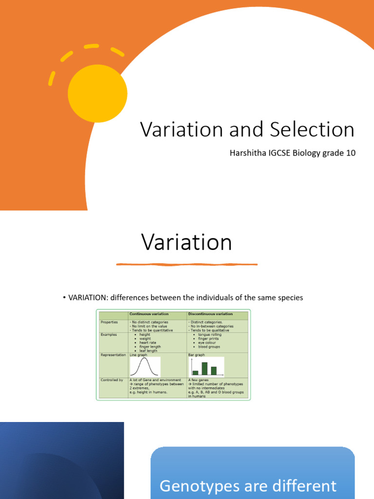 Variation and selection | PDF | Stoma | Leaf