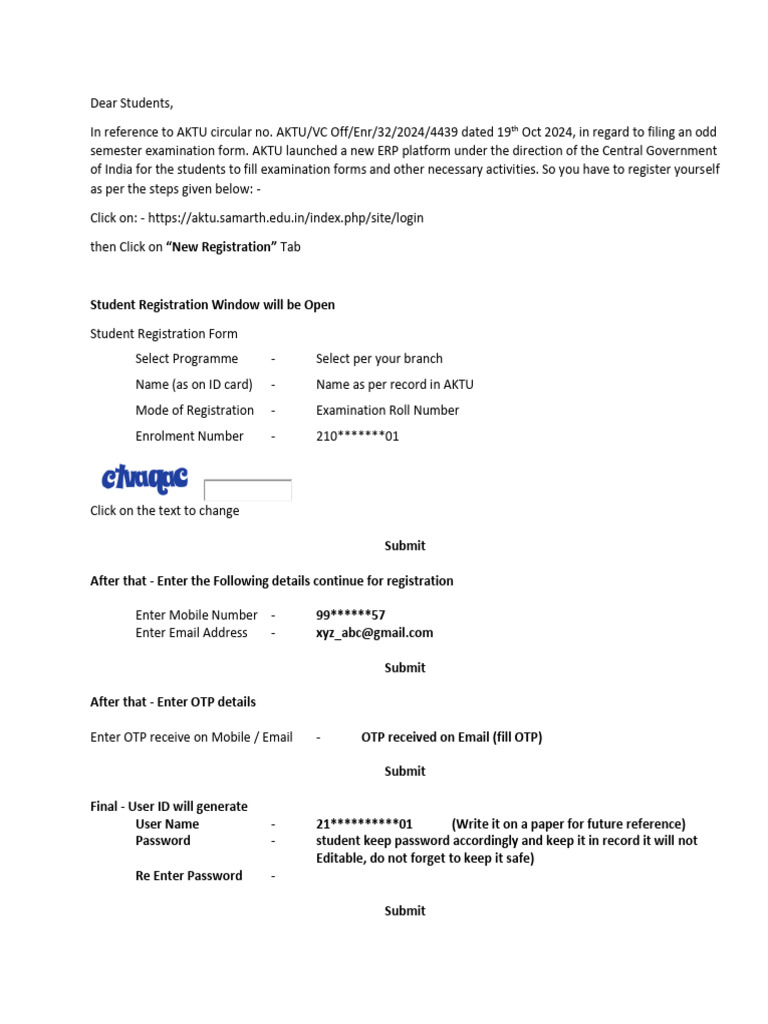 SOP Enrollment for student | PDF
