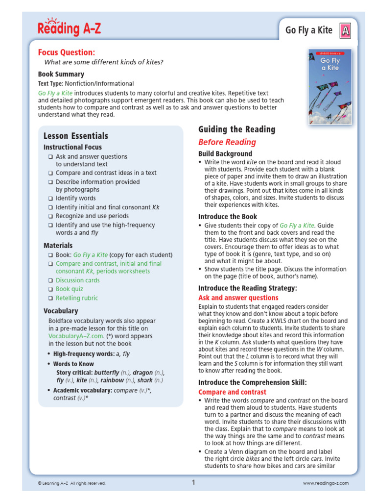 Raz La52 Goflykite LBLP | PDF | Reading Comprehension | Books