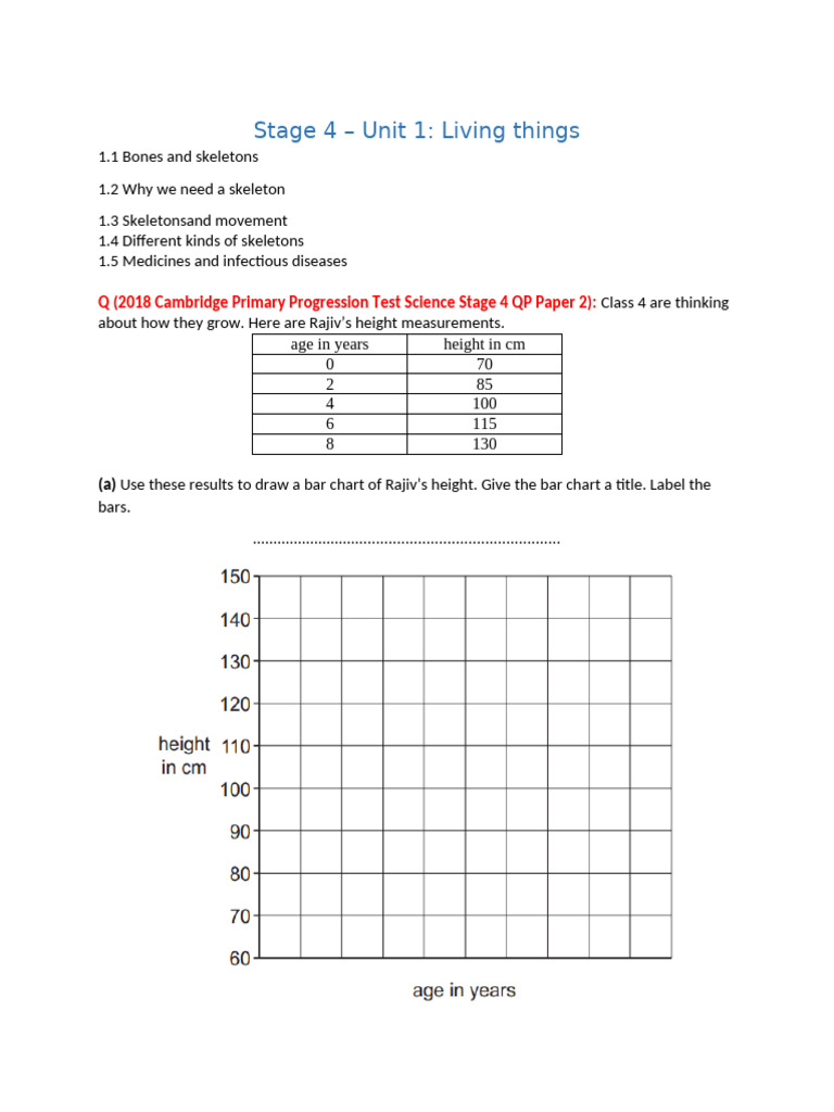 Skeleton and Movement in Grade 4 Science | PDF | Skeleton | Zoology