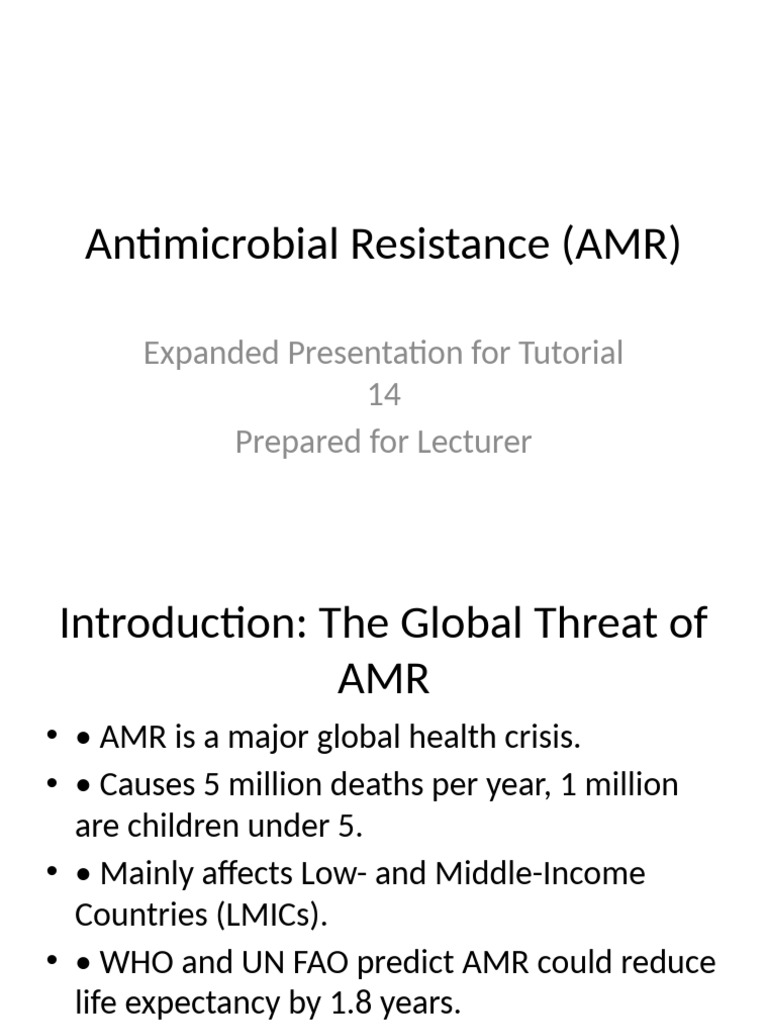 Understanding Antimicrobial Resistance | PDF | Antimicrobial Resistance ...