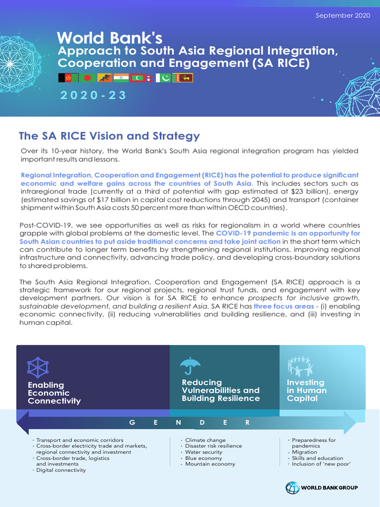 South Asia Regional Integration Strategy | PDF | Regional Integration ...