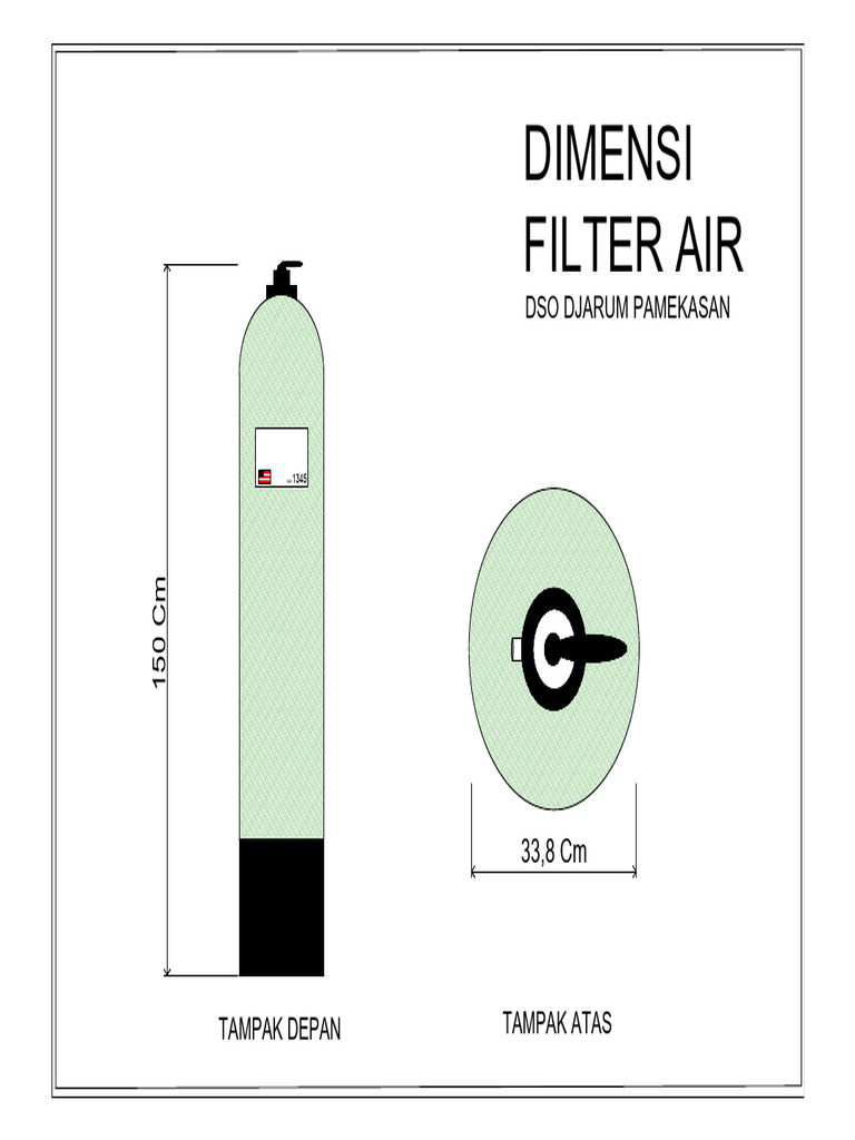 Dimensi Filter Air Nanotec | PDF
