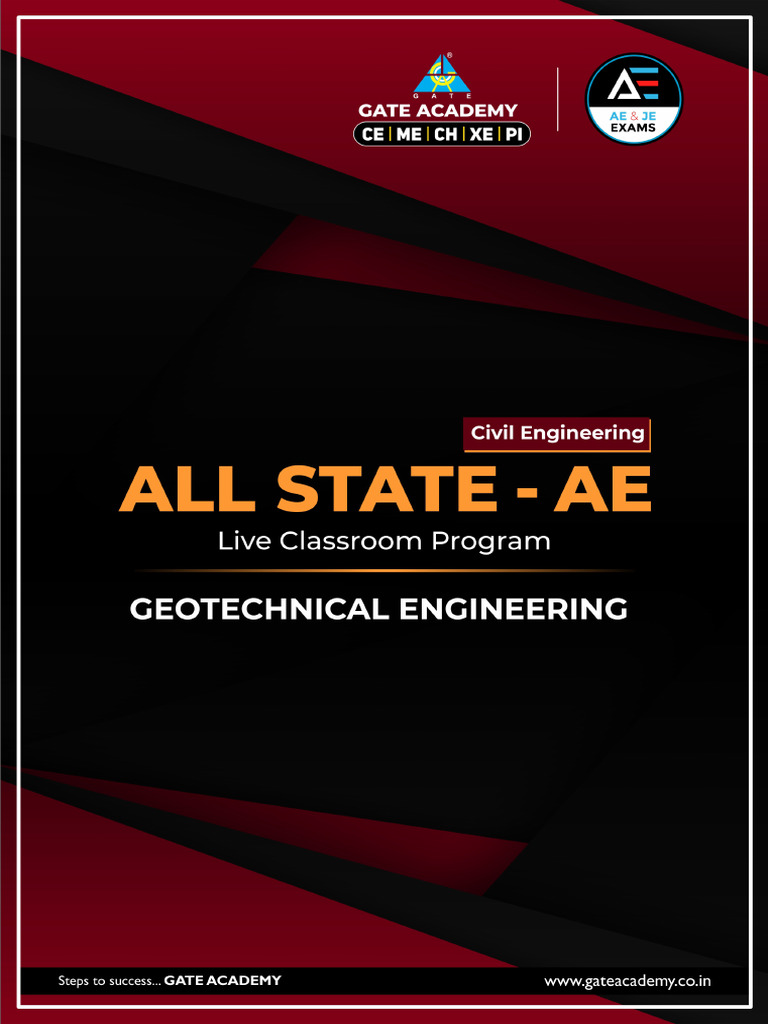 Geotechnical Engg WB (AE) - Final | PDF | Soil Mechanics | Aquifer