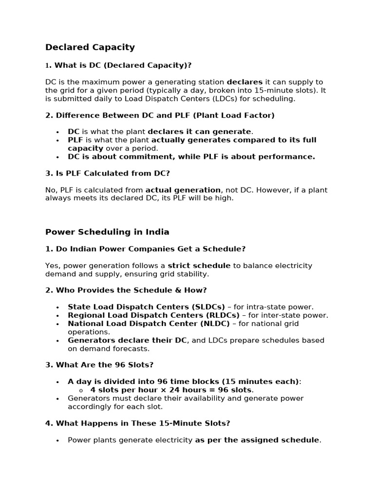 Power Scheduling in India | PDF | Electrical Grid | Power Station