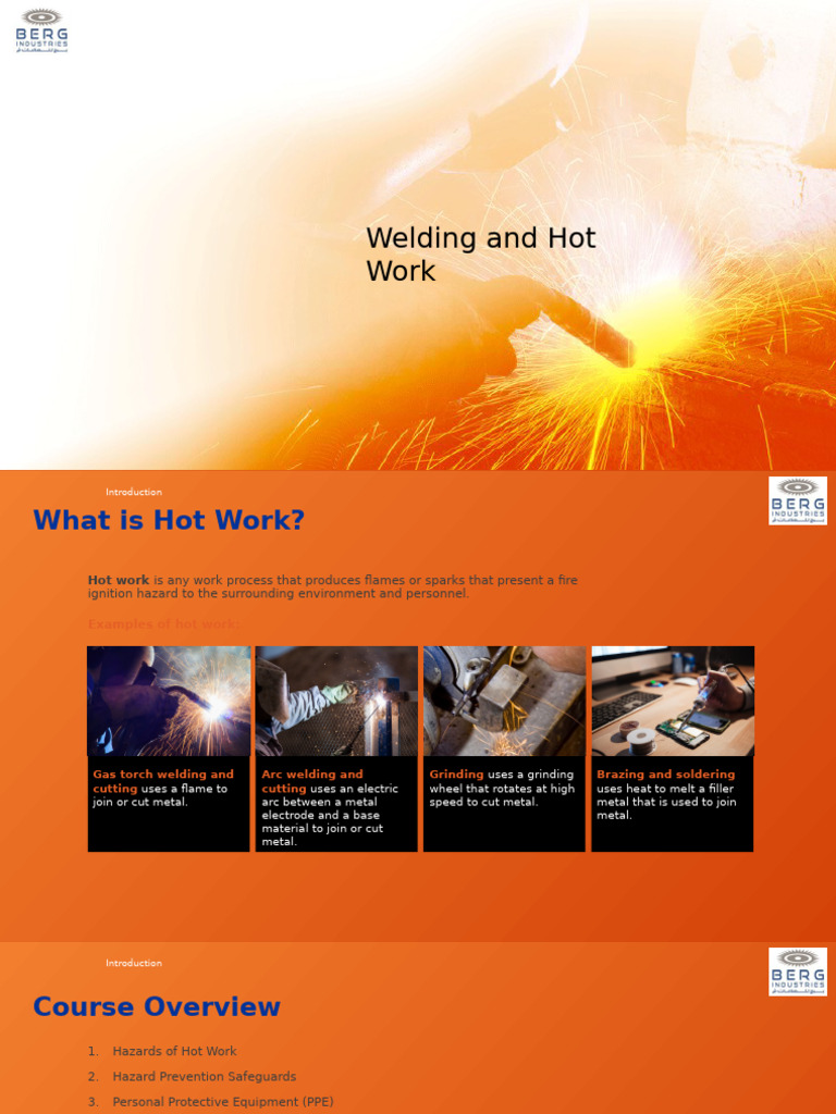 Hot work and welding | PDF | Welding | Construction