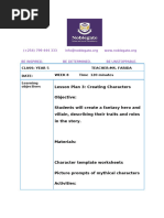 Lesson Plan GR 8 Creative Arts Visual Art T1 W7,8 | PDF | Rubric ...