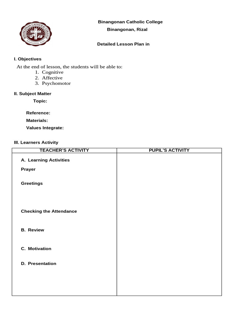 Lesson Plan for Educators | PDF