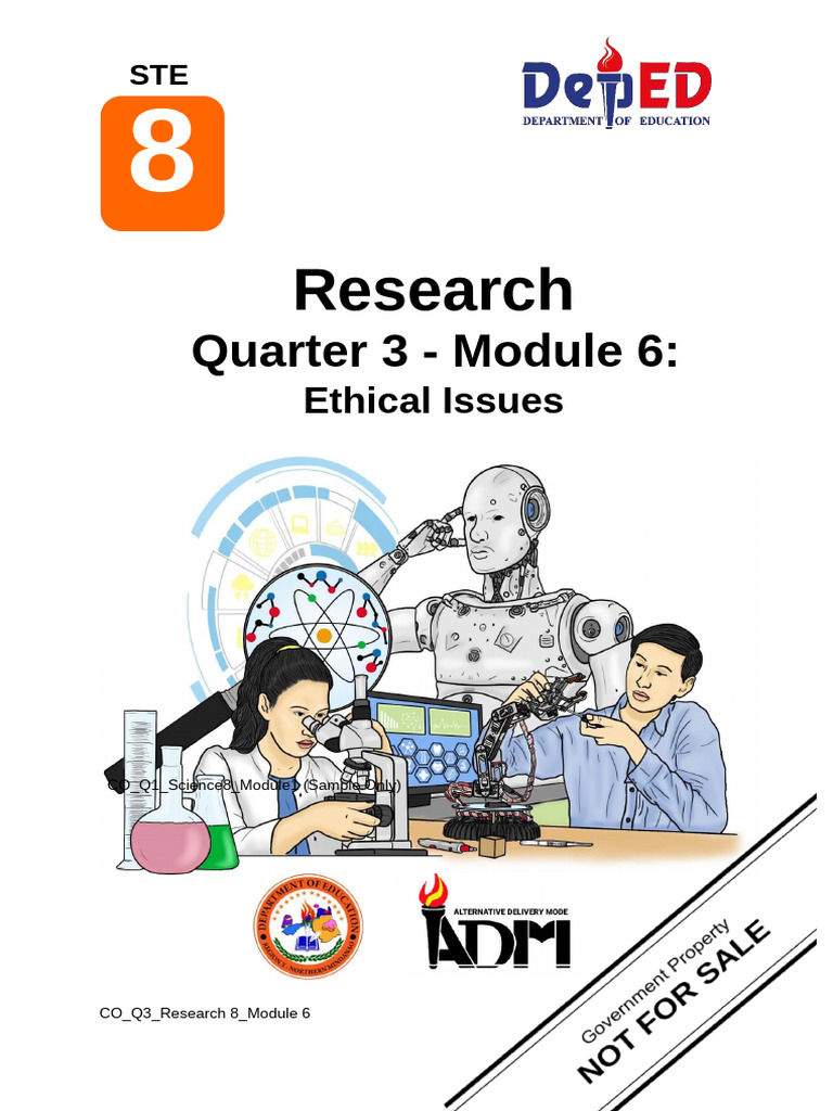Research G8 Q3M6 Ethical-Issues | PDF | Academic Dishonesty ...