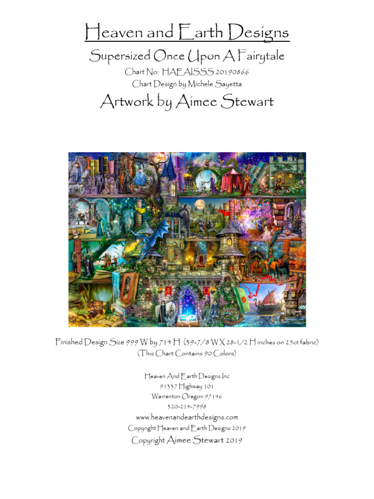 SS_Once_Upon_A_Fairytale_Chart_Pack | PDF | Textile Arts | Embroidery