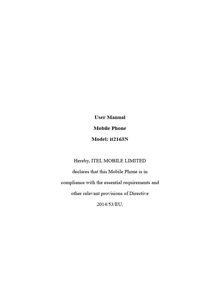 It2163n Declaration of Conformity | PDF | Battery Charger | Radio