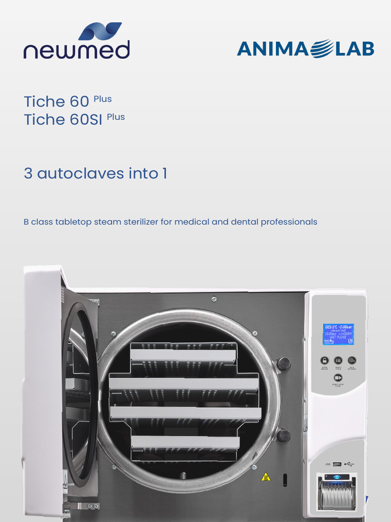 NEWMED 2023 Autoclave 60l Tiche Plus Catalog EN | PDF