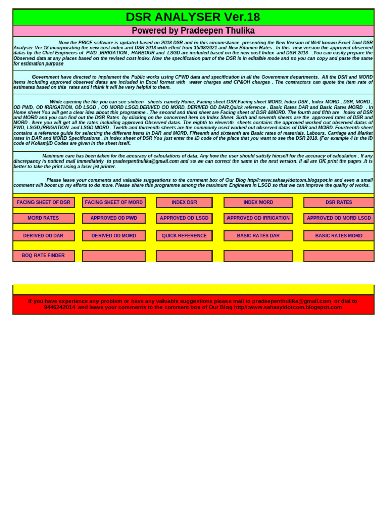 DSR Analizer Ver.18 | PDF | Concrete | Sand