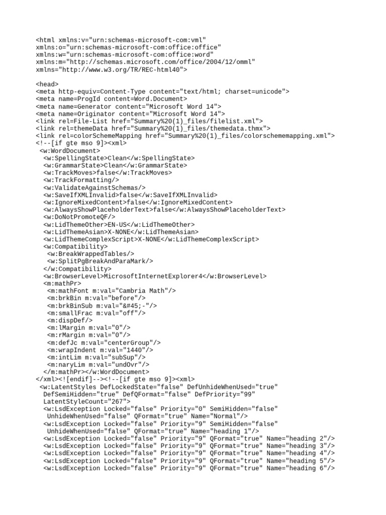 HTML Document Structure Overview | PDF