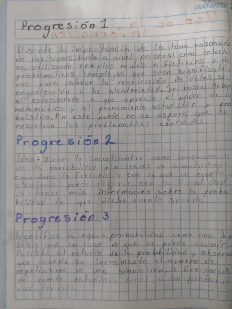 Progresión 1 | PDF