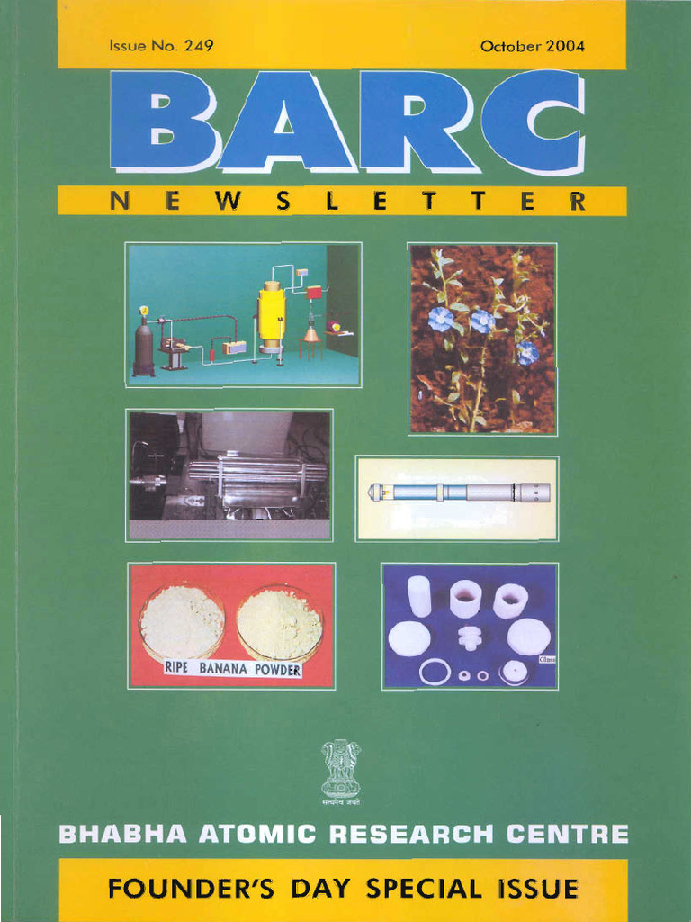 BARC News Letter On Hot Cell Quartz | PDF | Chaos Theory | Plasma (Physics)